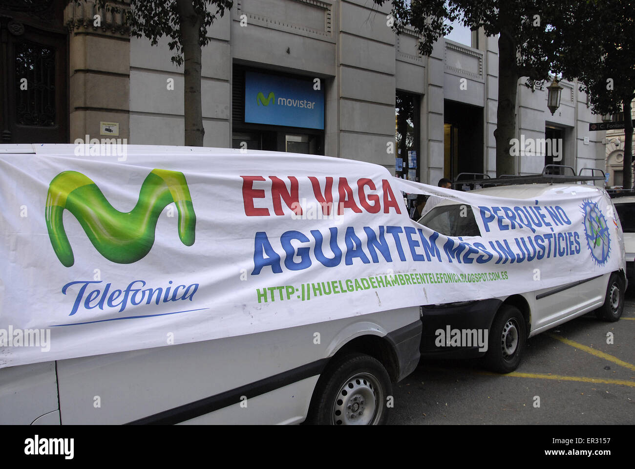 Barcelona, Spain. 26th May, 2015. 50 Movistar telefonica company ...