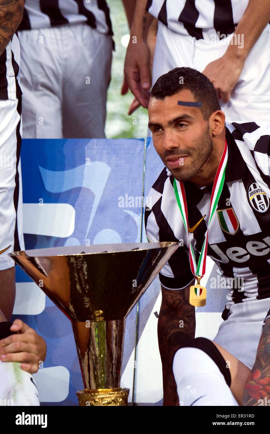 Torino, Italy. 23rd May, 2015. Carlos Tevez (Juventus) Football/Soccer ...