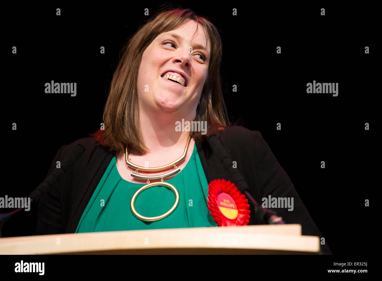 Jess Phillips pictured winning her seat for Birmingham Yardley at the ...