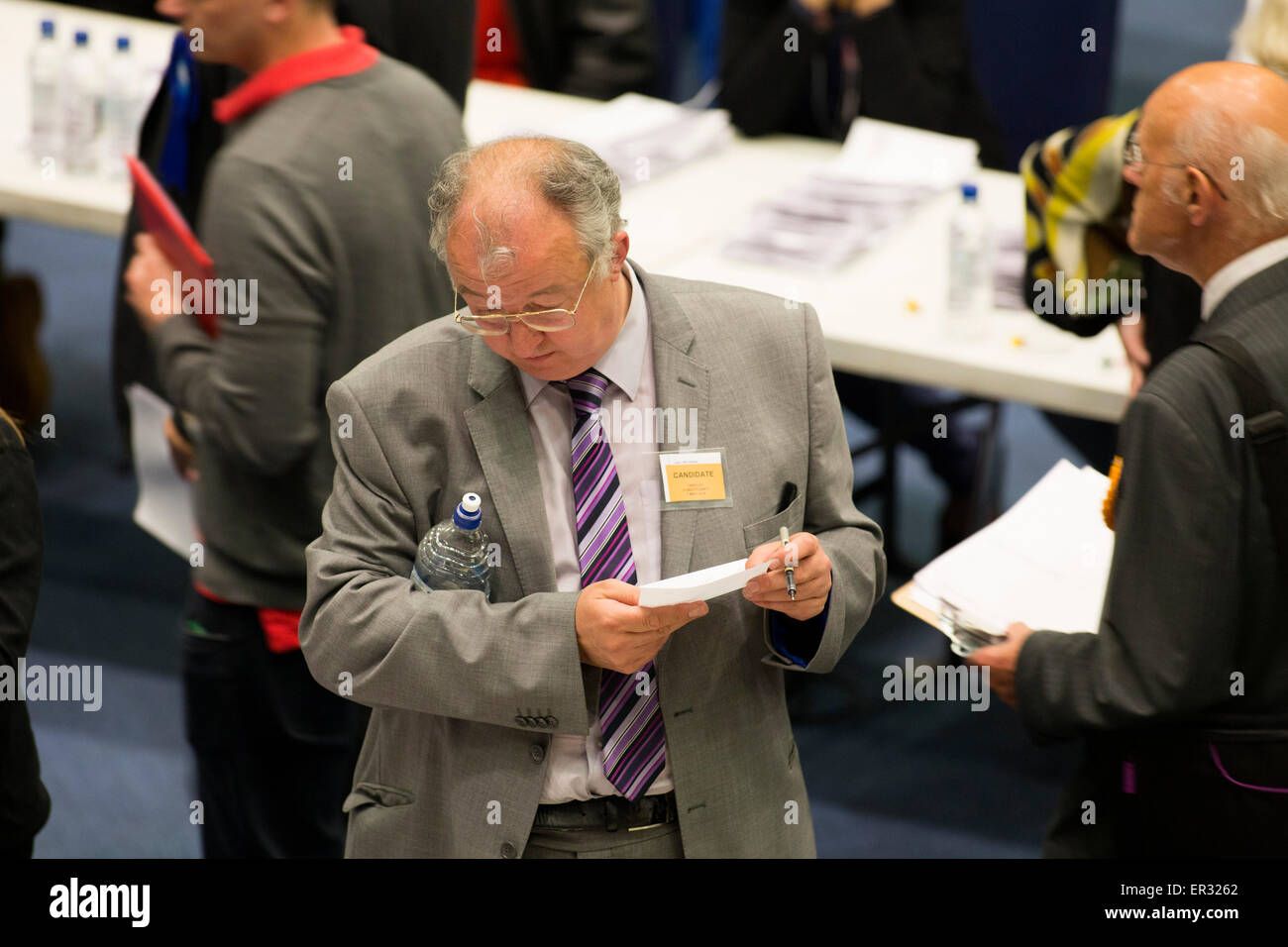 Liberal Democrat John Hemming pictured centre, at the General Election ...