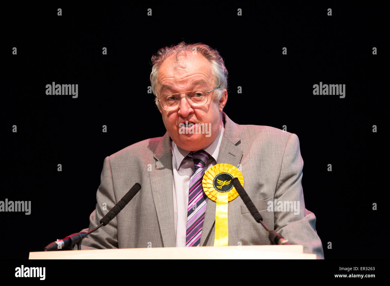 Liberal Democrat John Hemming pictured at the General Election count at ...