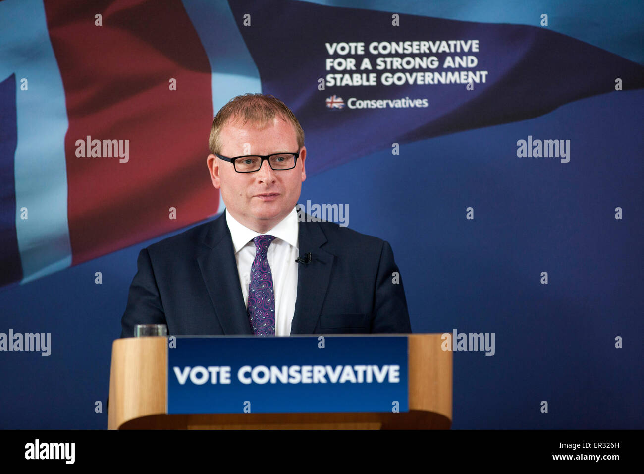 MP Marcus Jones MP for Nuneaton speaking at a meeting prior to the 2015 ...