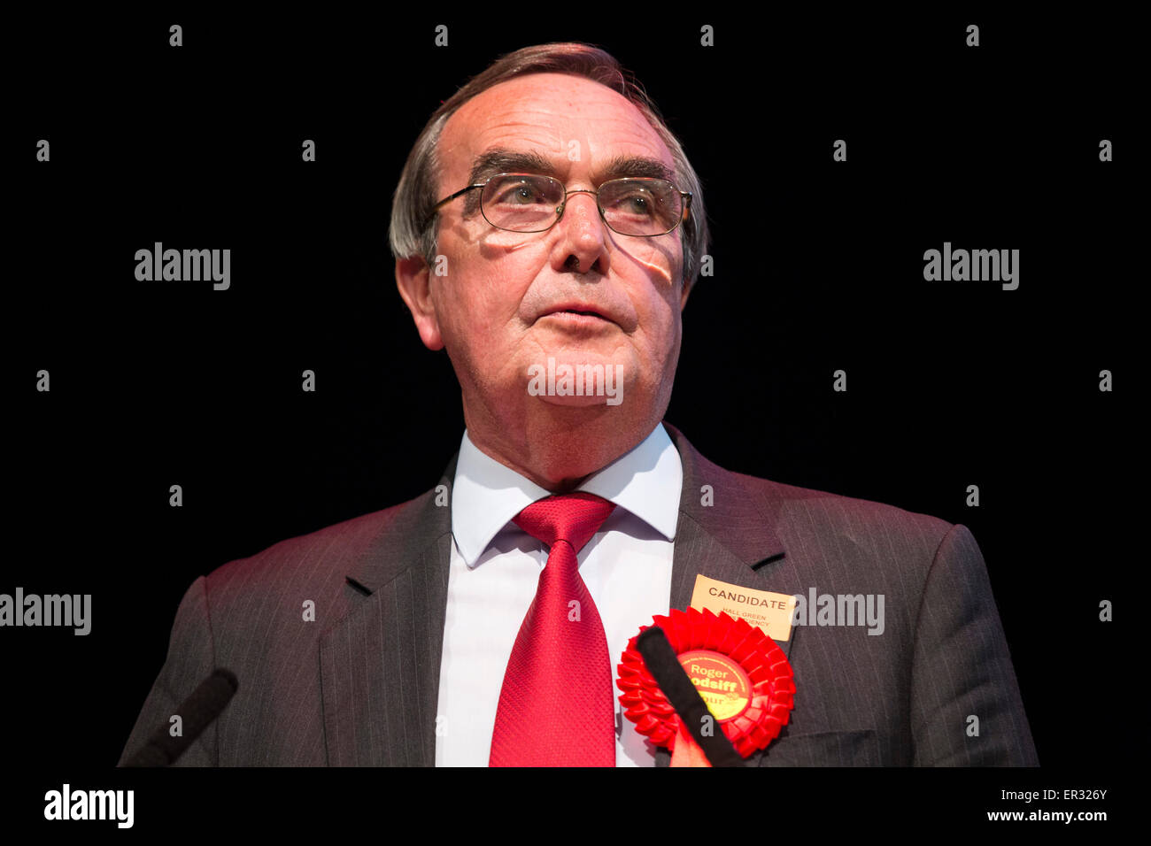 Roger Godsiff, MP for Hall Green, Birmingham, being re-elected at the ...