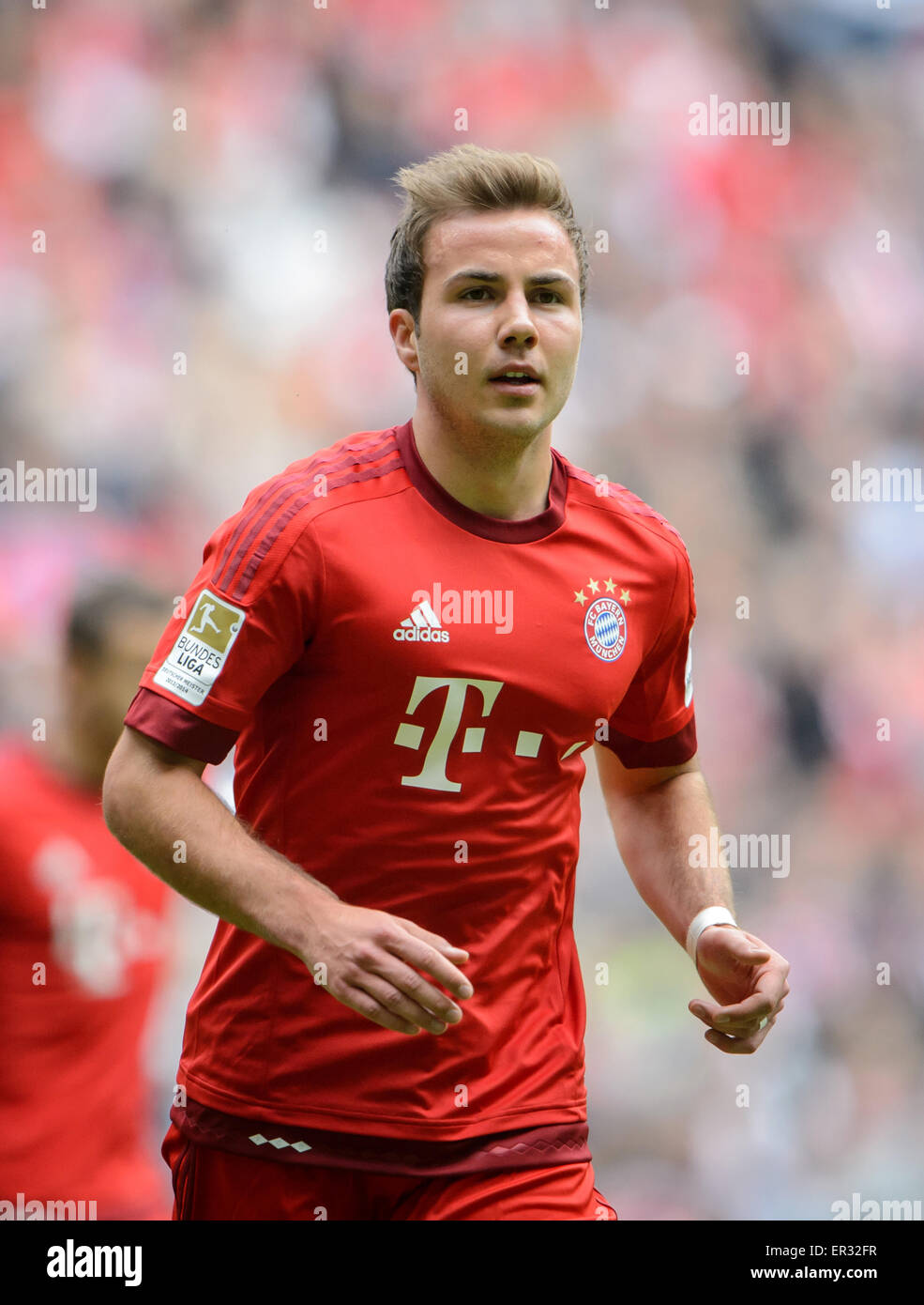 Munich, Germany. 23rd May, 2015. Munich's Mario Goetze in action at the ...