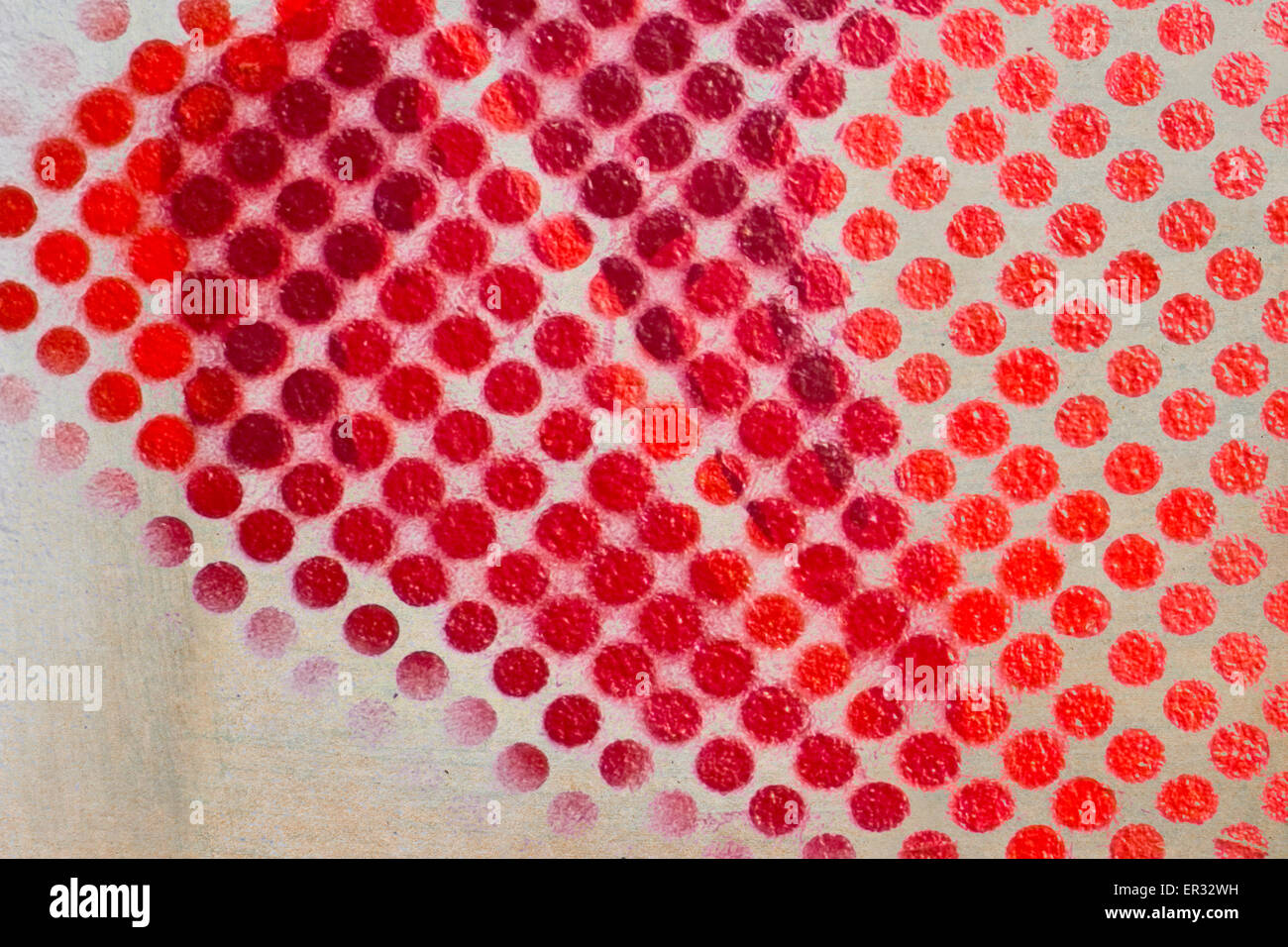 red olored paint dots - abstract pop background Stock Photo - Alamy