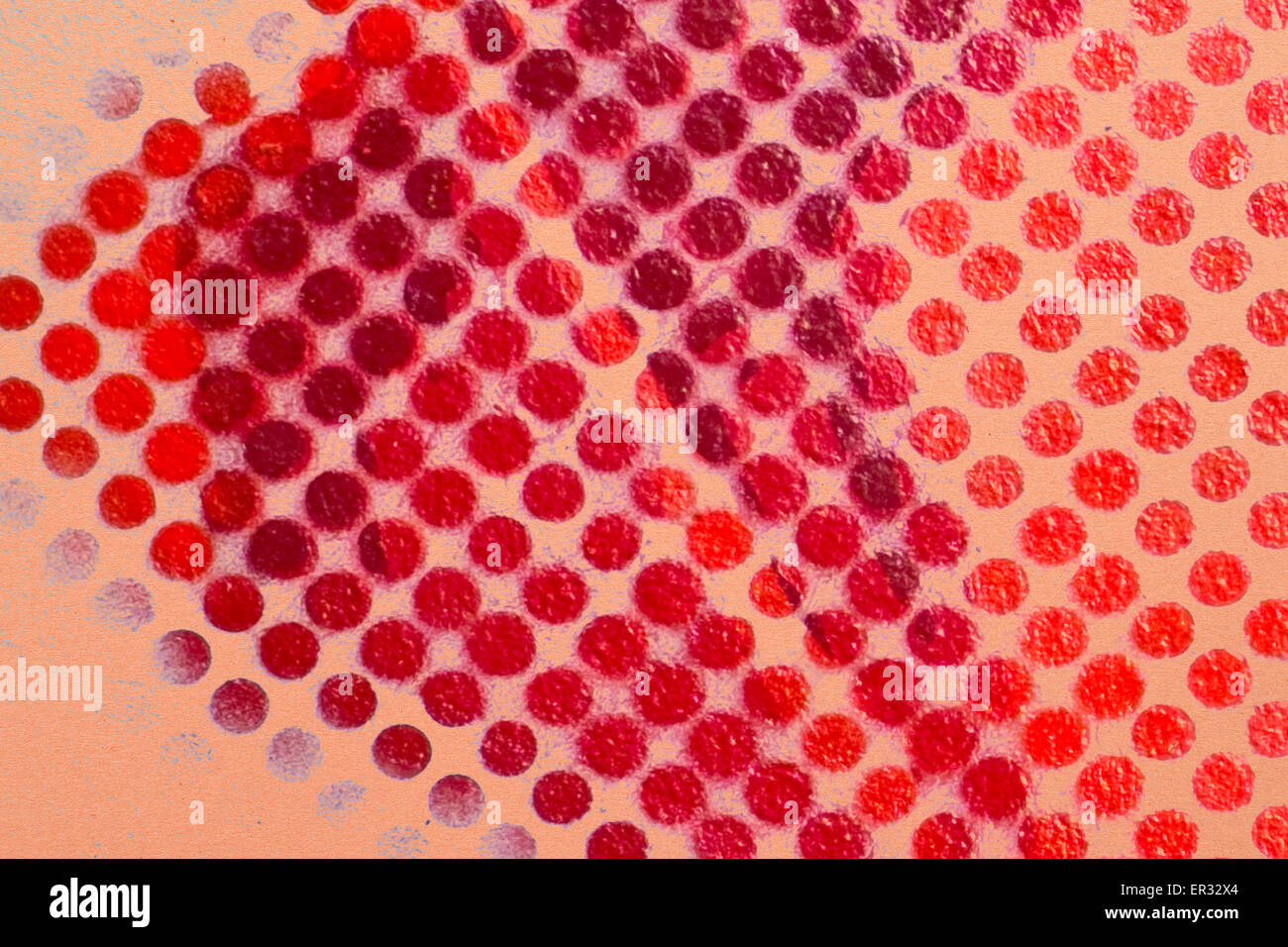 red olored paint dots - abstract pop background Stock Photo - Alamy