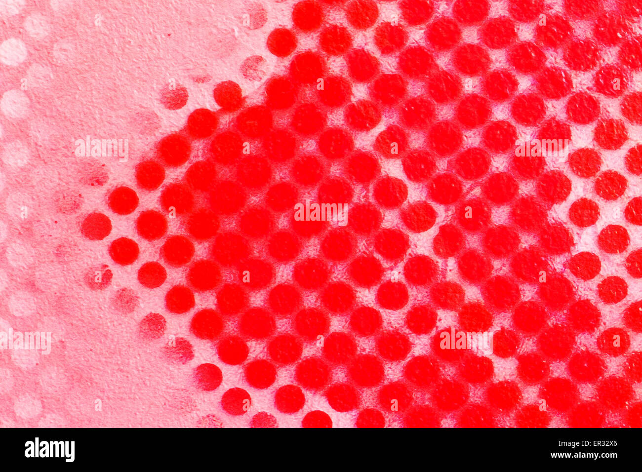 red olored paint dots - abstract pop background Stock Photo - Alamy