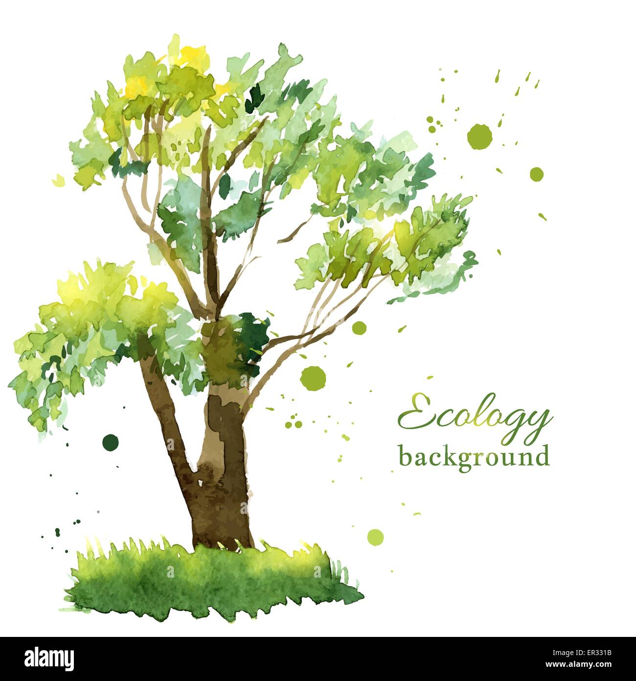 stylized summer tree Stock Vector Image & Art - Alamy