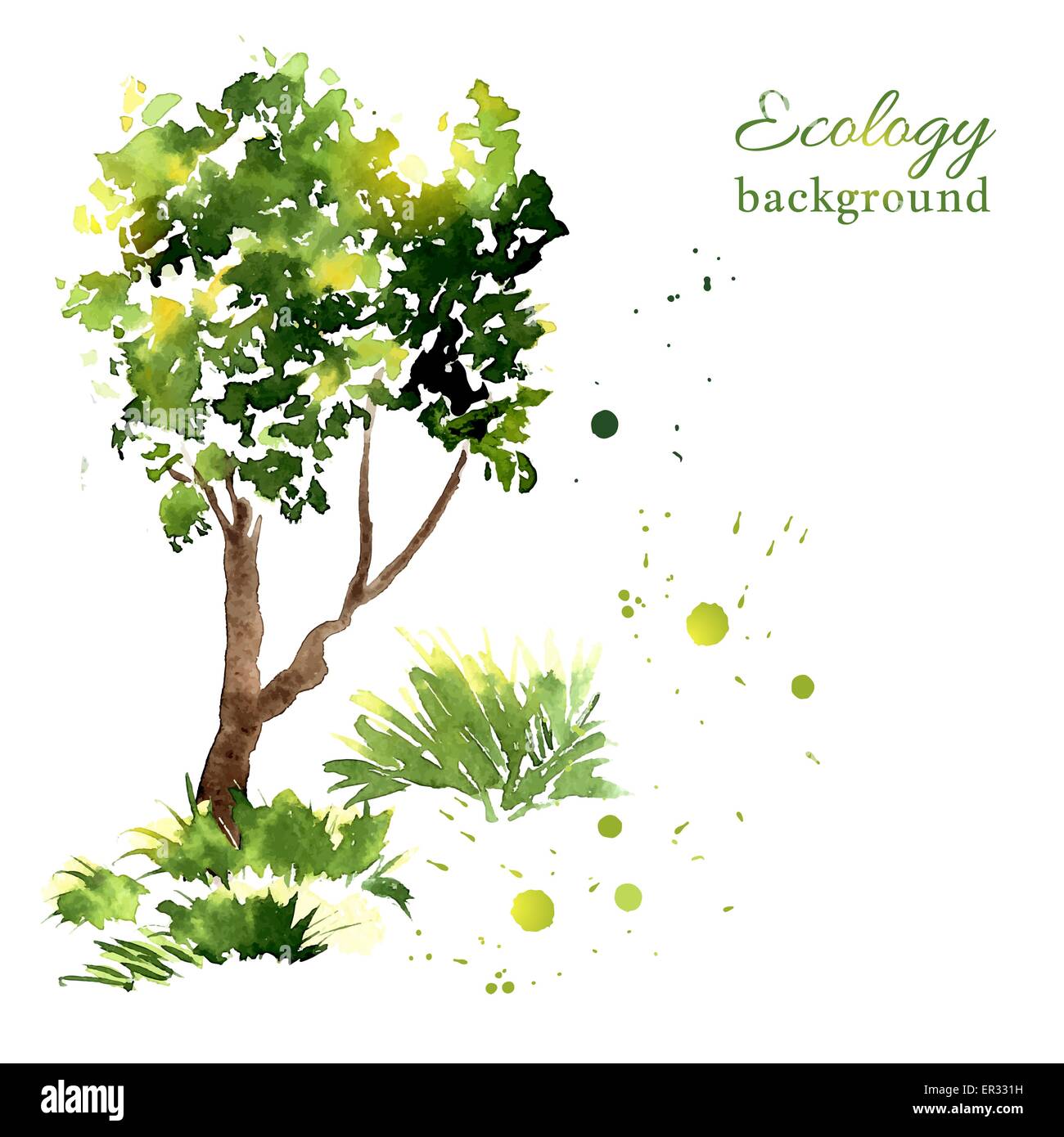 stylized summer tree Stock Vector Image & Art - Alamy