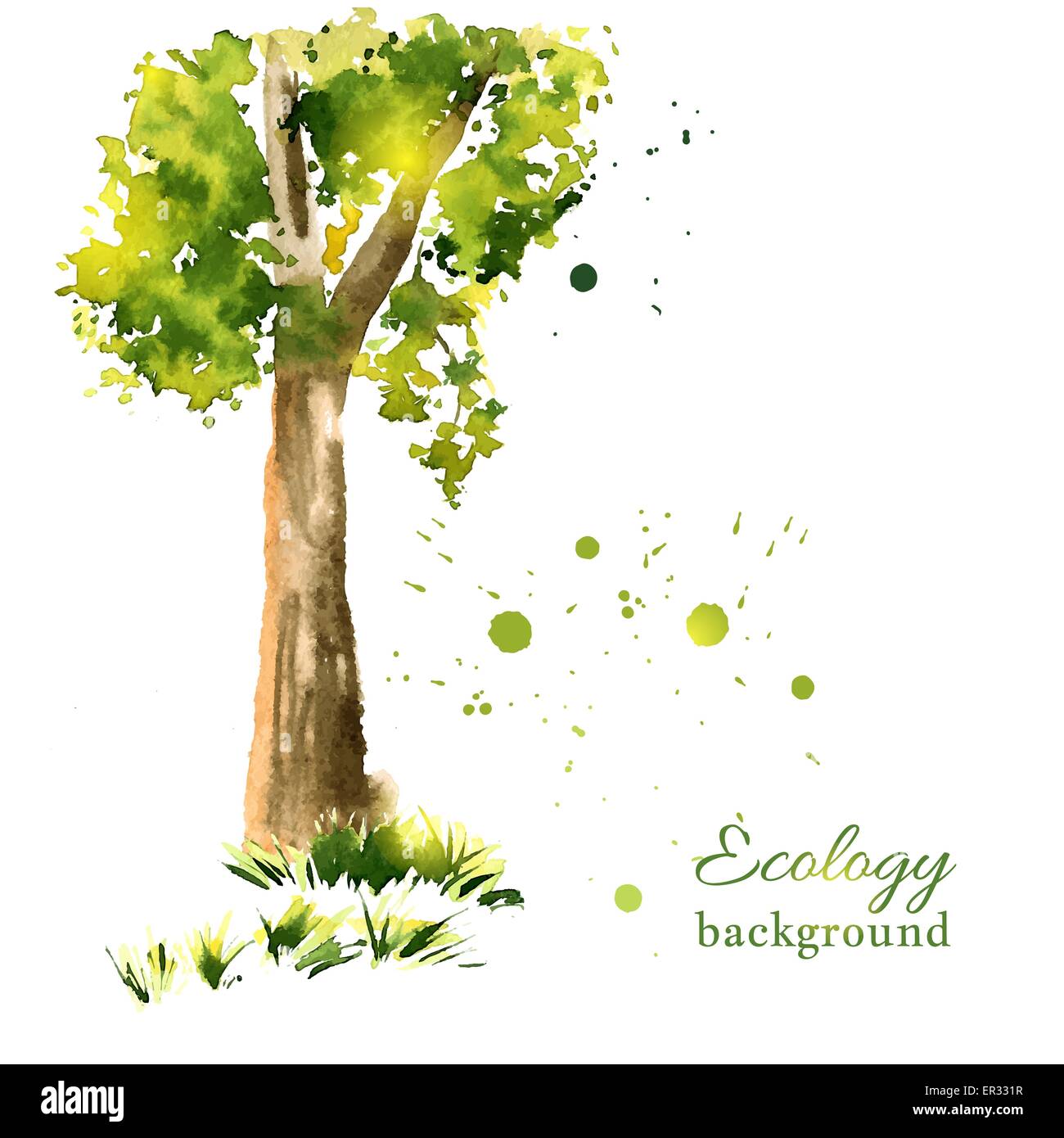 stylized summer tree Stock Vector Image & Art - Alamy