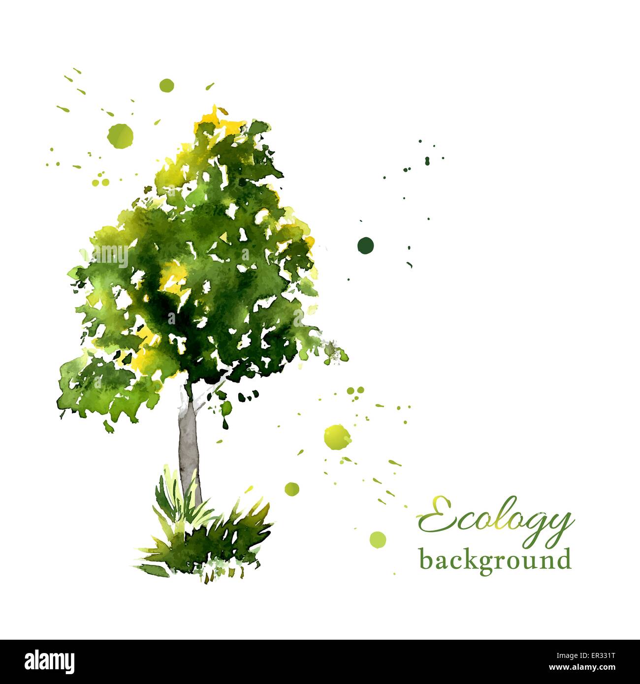 stylized summer tree Stock Vector Image & Art - Alamy