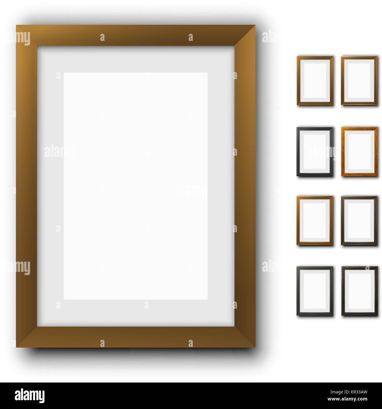 Old photo frame wall Cut Out Stock Images & Pictures - Alamy