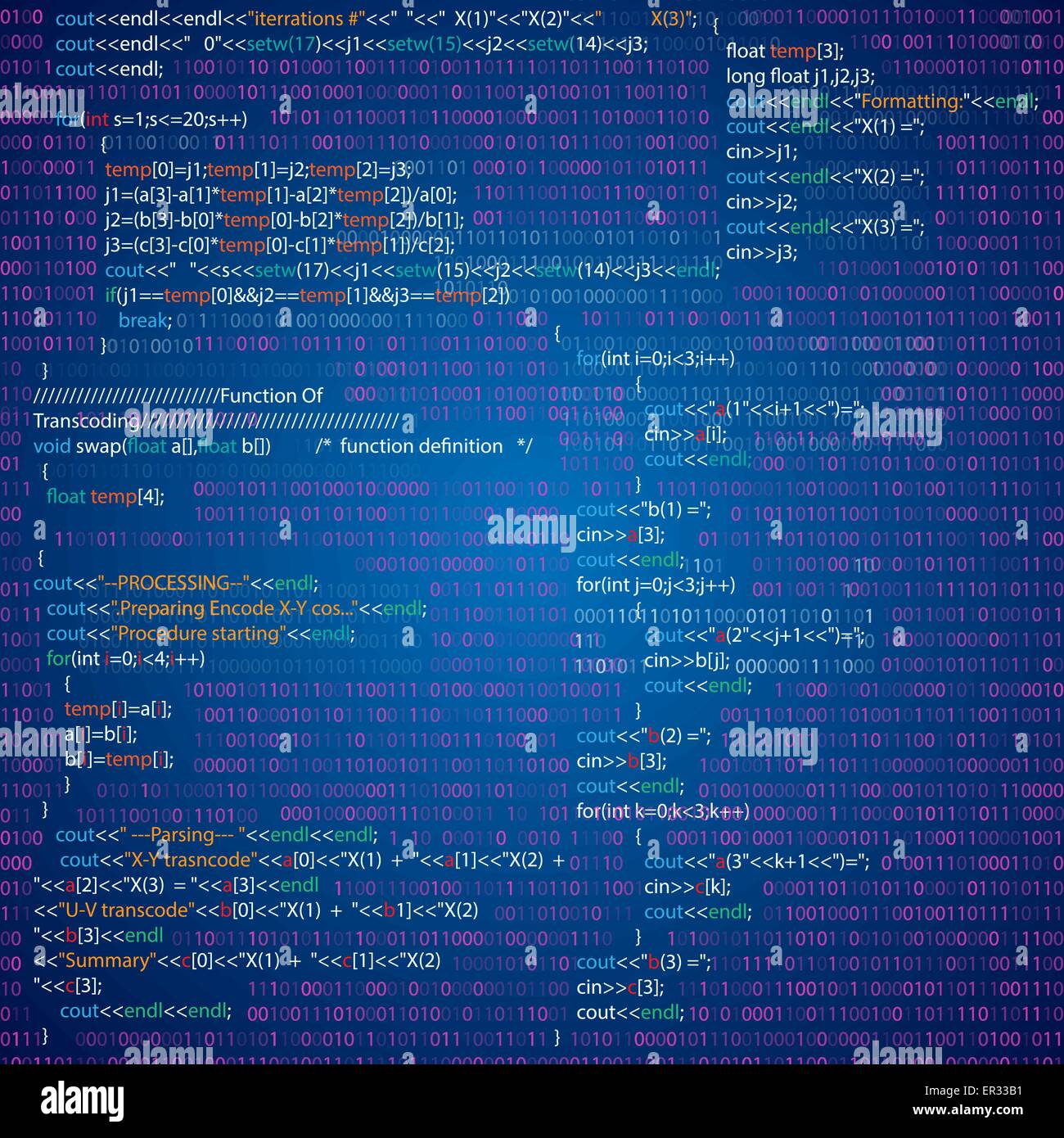 Code typing Stock Vector Images - Alamy