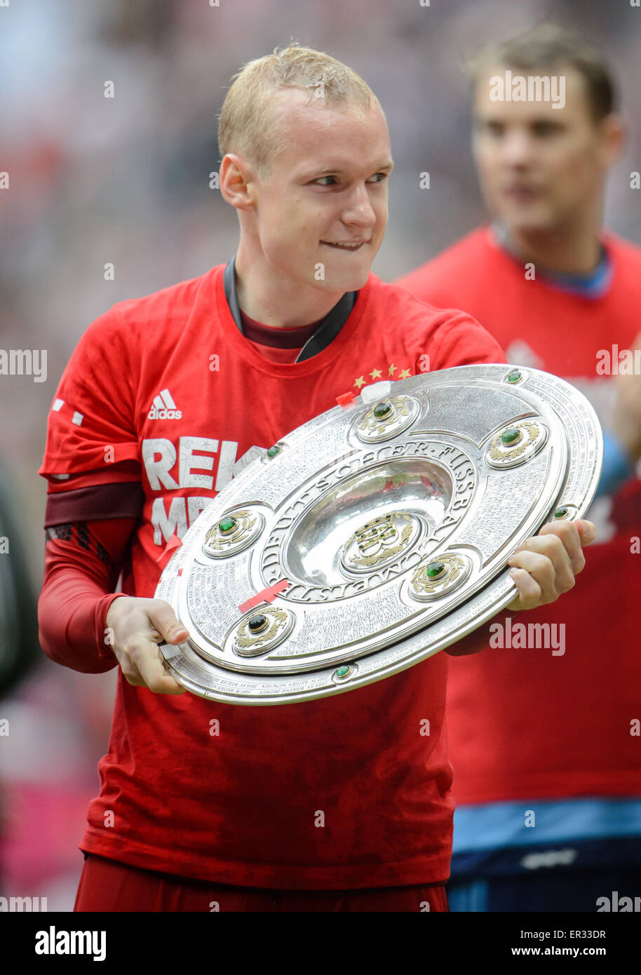 Munich, Germany. 23rd May, 2015. Munich's Sebastian Rode after the ...