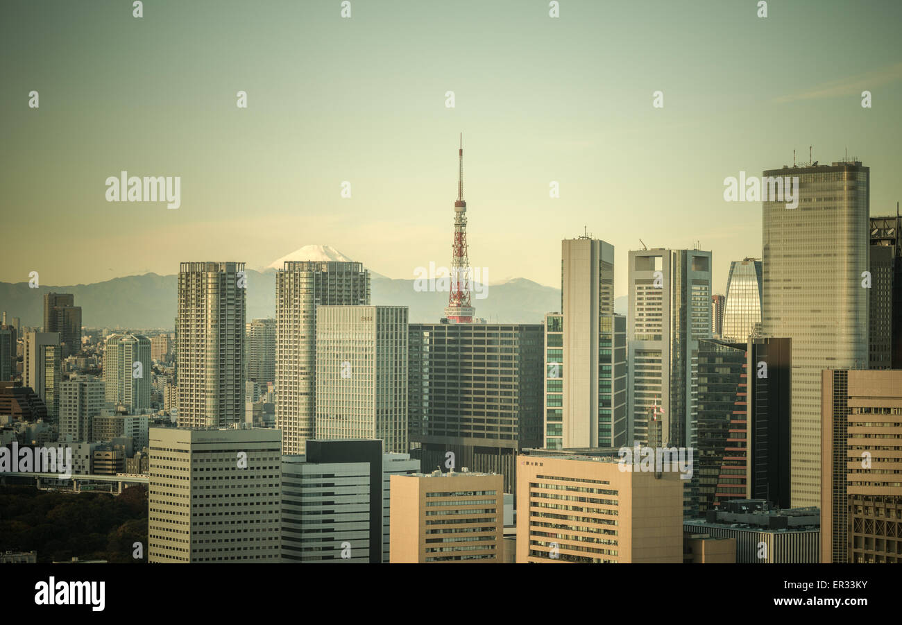 Retro style image of Tokyo, Japan Stock Photo - Alamy