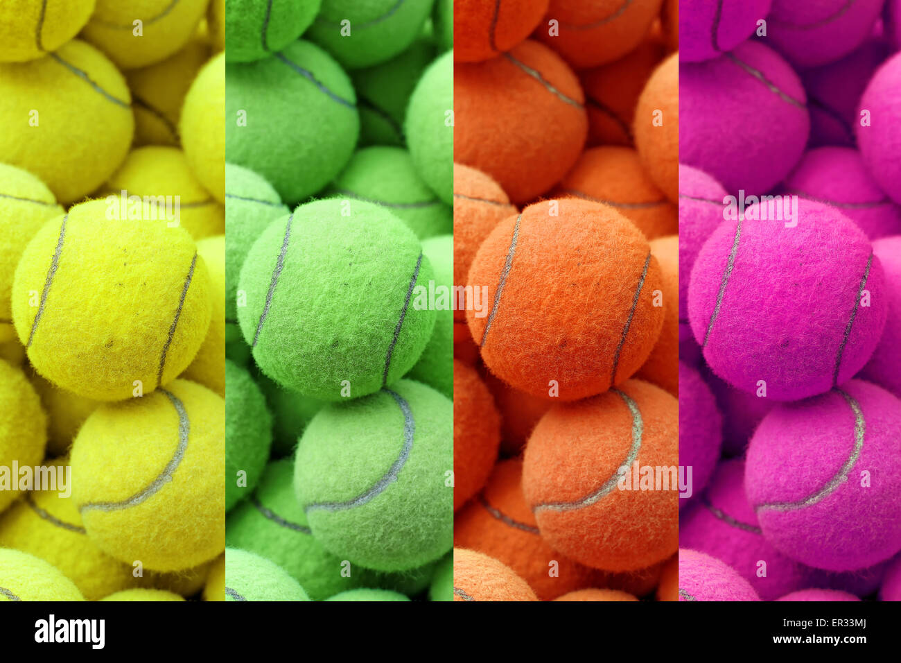 exotic color tennis ball as sport background Stock Photo - Alamy