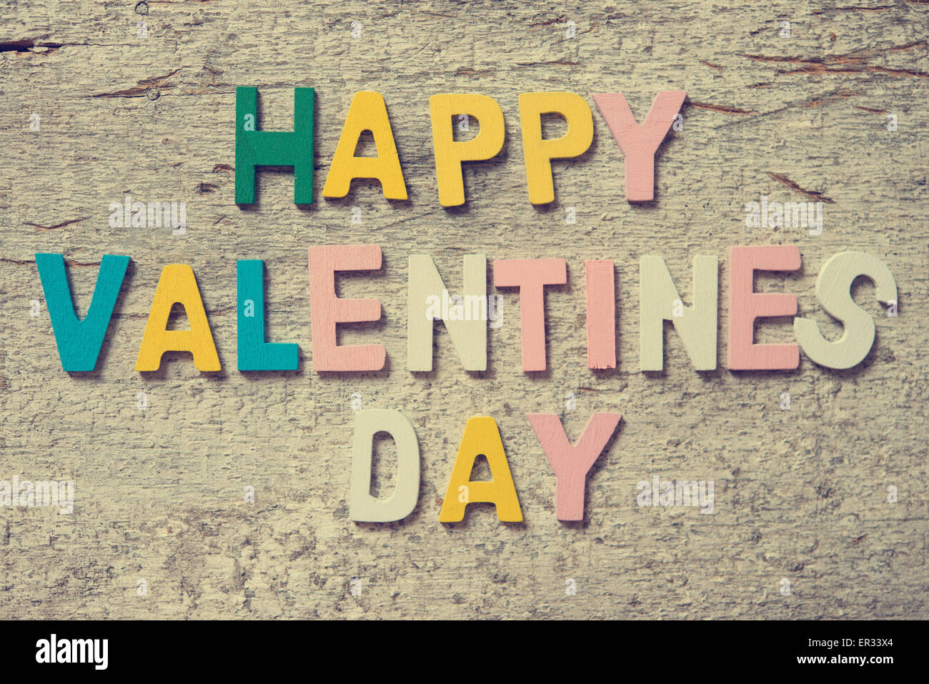 Happy valentines day words hi-res stock photography and images - Alamy