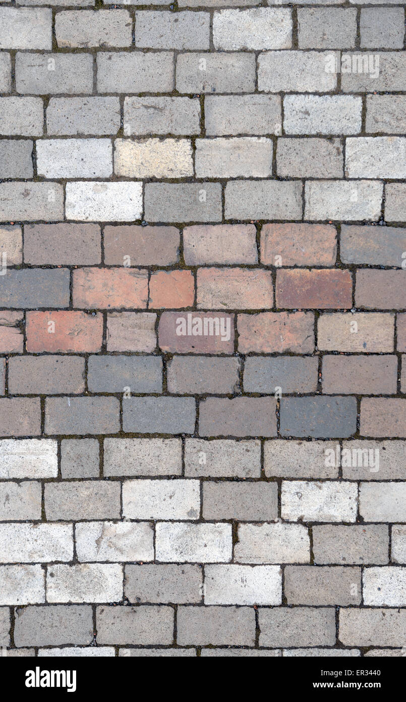Tinted pavement bricks of grey and pinkish colors as background Stock ...