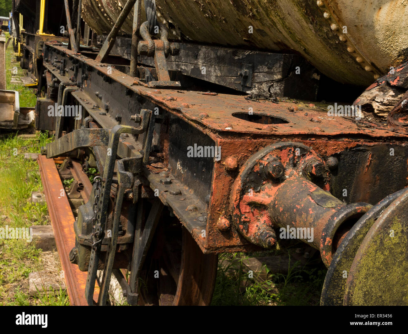 Derelict old train details hi-res stock photography and images - Alamy