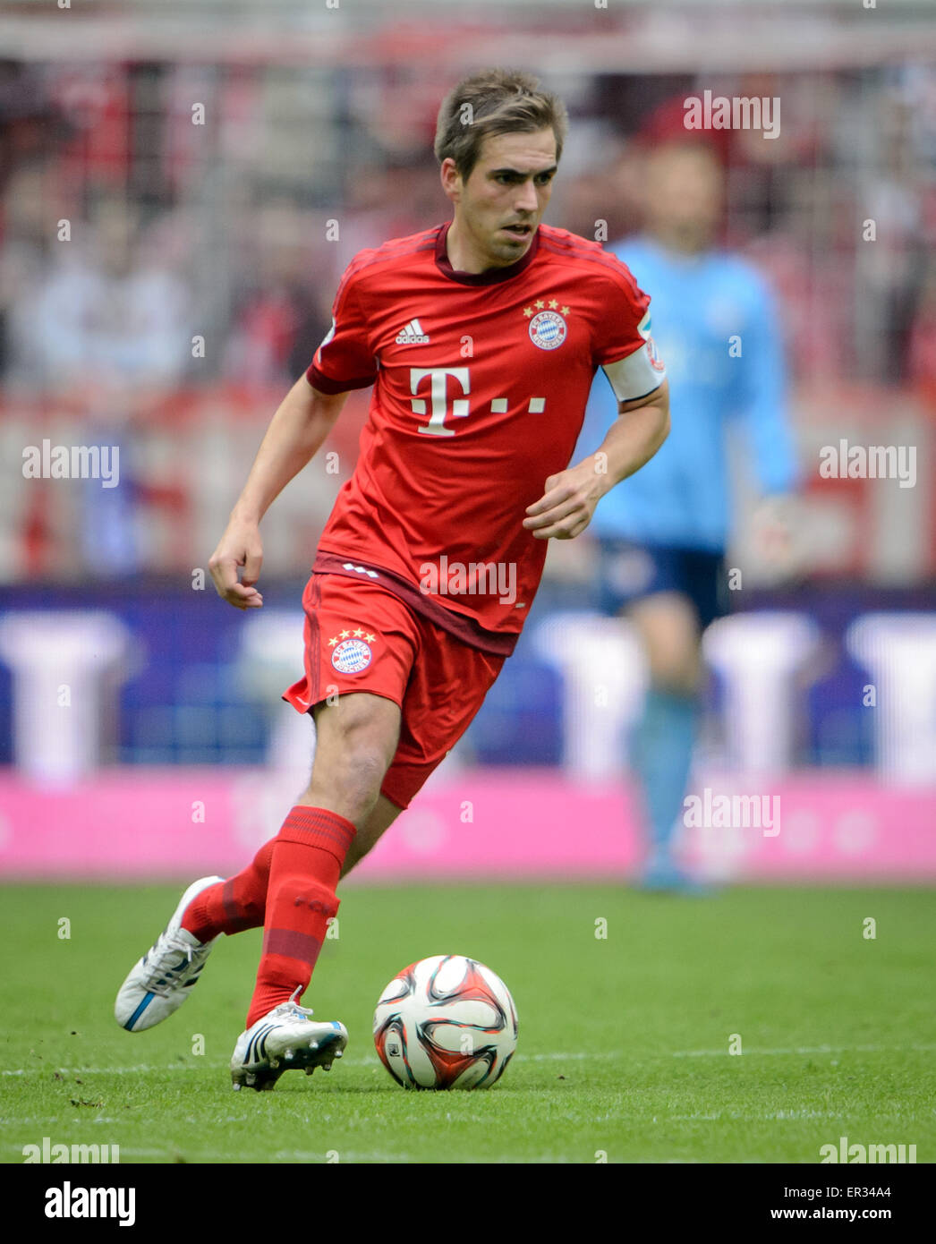 Munich, Germany. 23rd May, 2015. Munich's Philipp Lahm in action at the ...