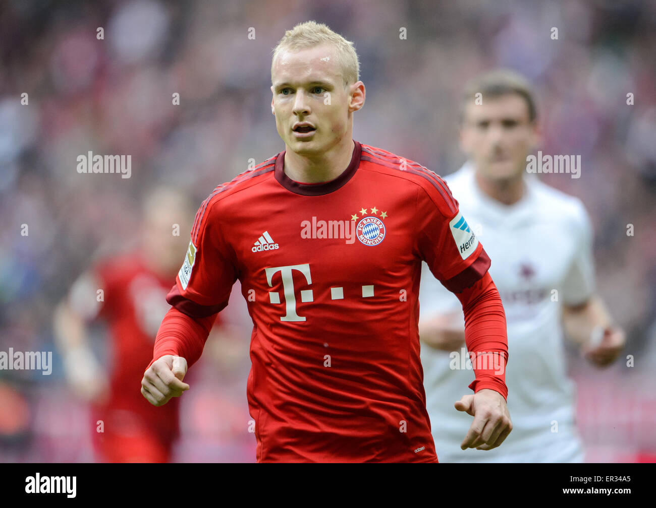 Munich, Germany. 23rd May, 2015. Munich's Sebastian Rode in action at ...