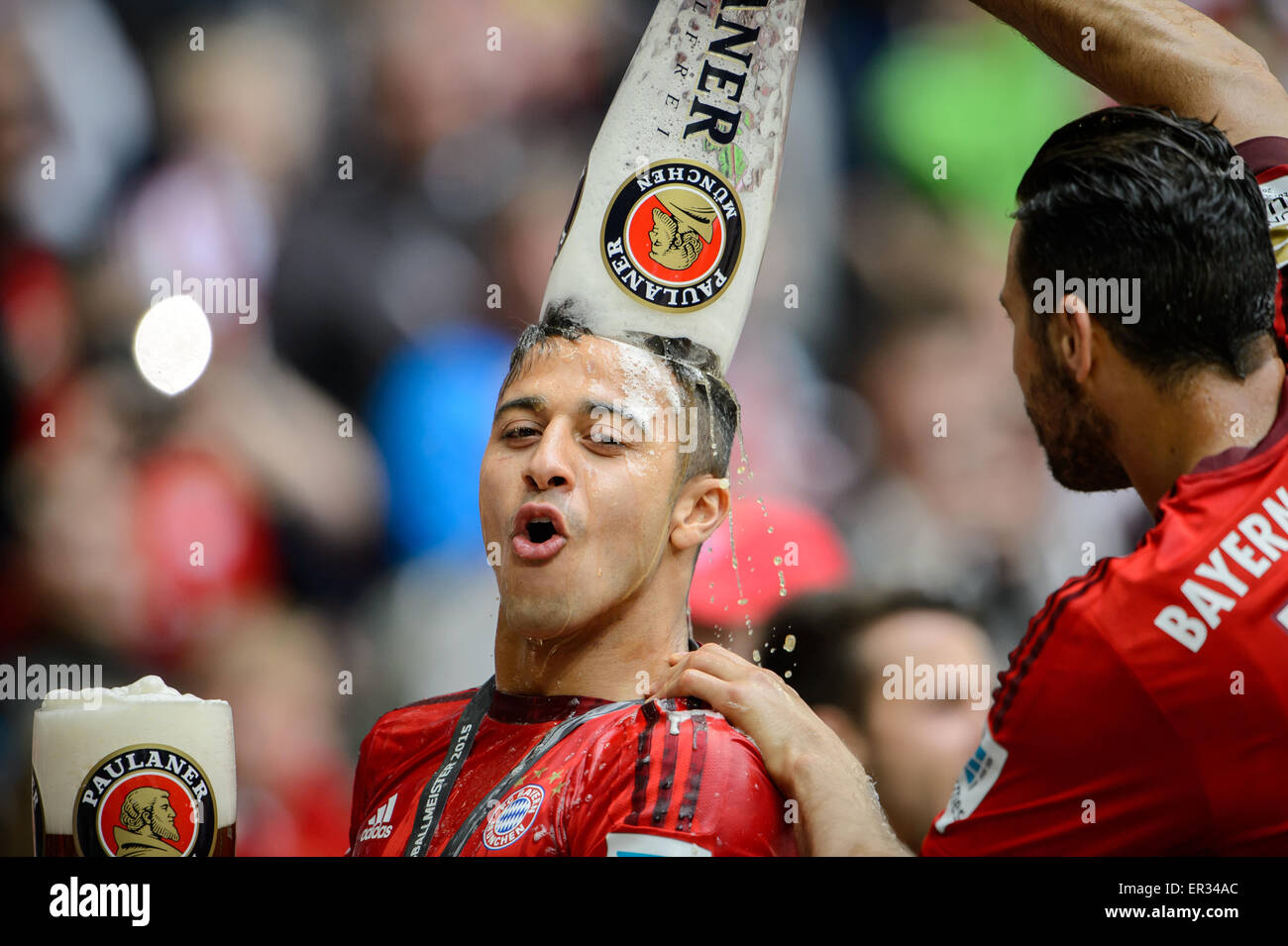 Munich, Germany. 23rd May, 2015. Munich's Thiago Alcantara after the ...
