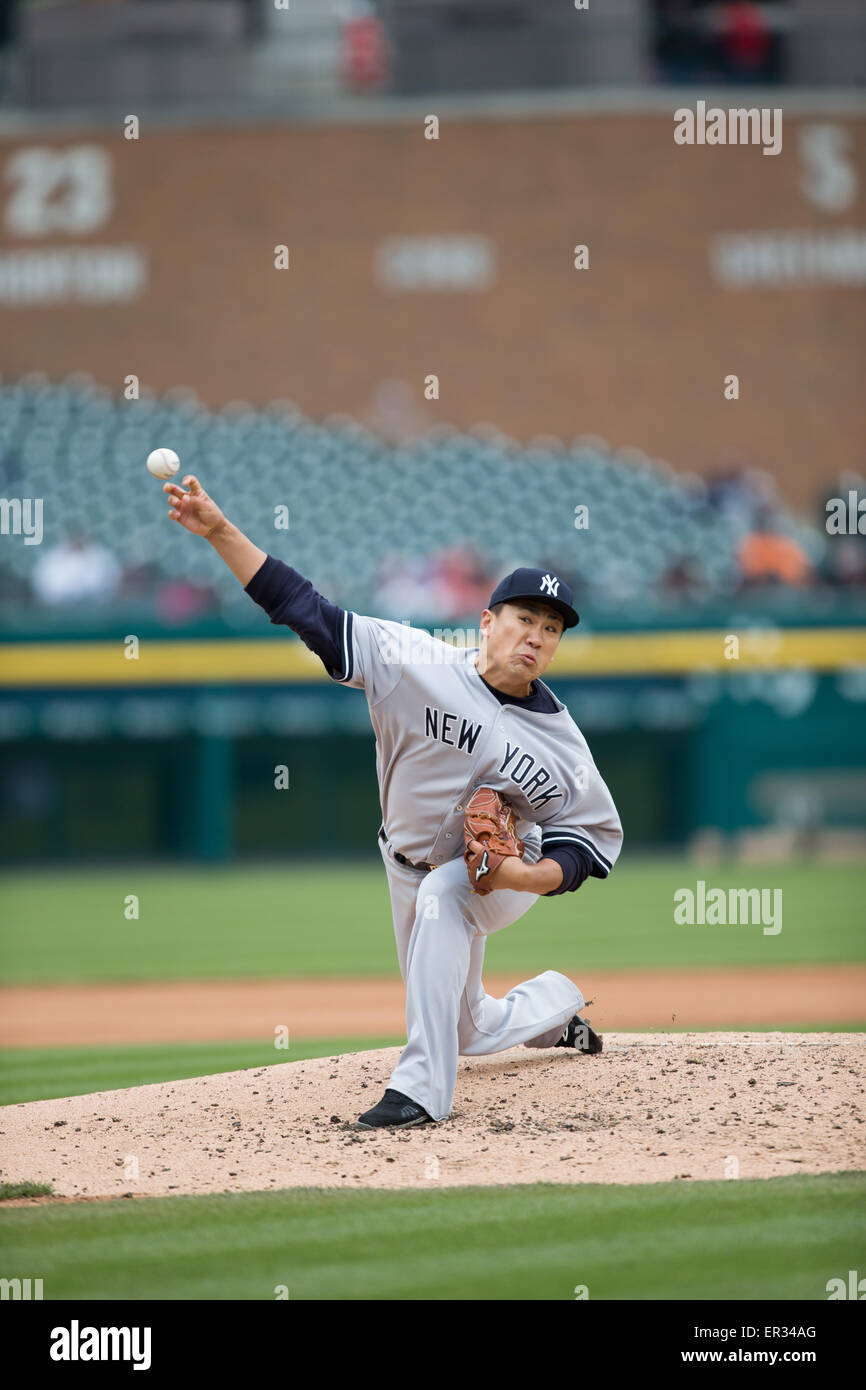 Detroit, Michigan, USA. 23rd Apr, 2015. Masahiro Tanaka (Yankees) MLB ...