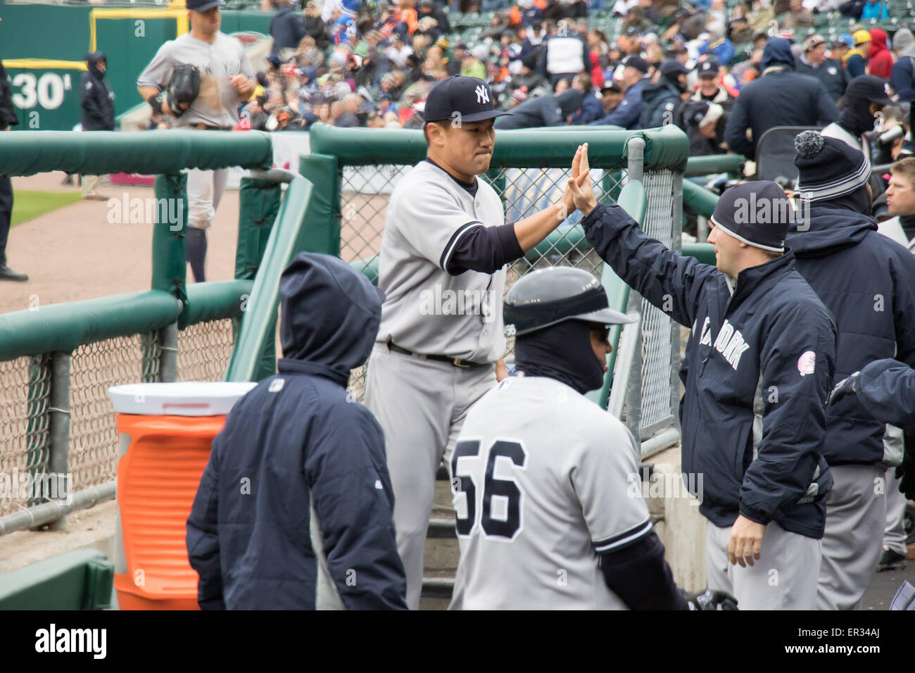 Detroit, Michigan, USA. 23rd Apr, 2015. Masahiro Tanaka (Yankees) MLB ...