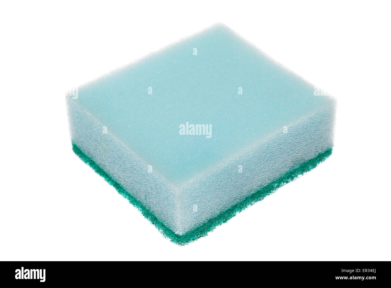 Single cleaning sponge isolated on white background Stock Photo - Alamy
