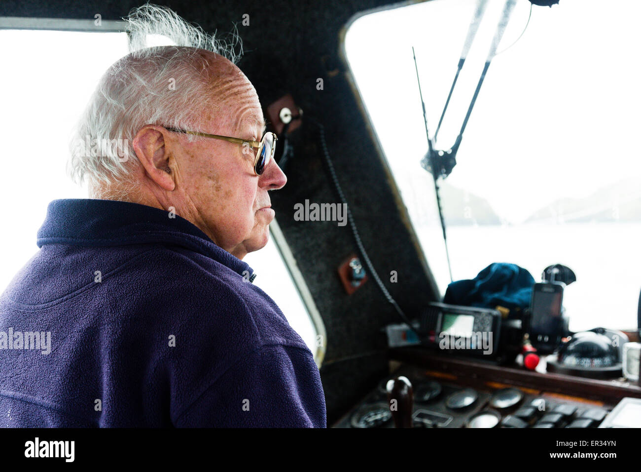 Pembrokeshire, Wales, UK. 24th May, 2015. The captain of the Princess ...