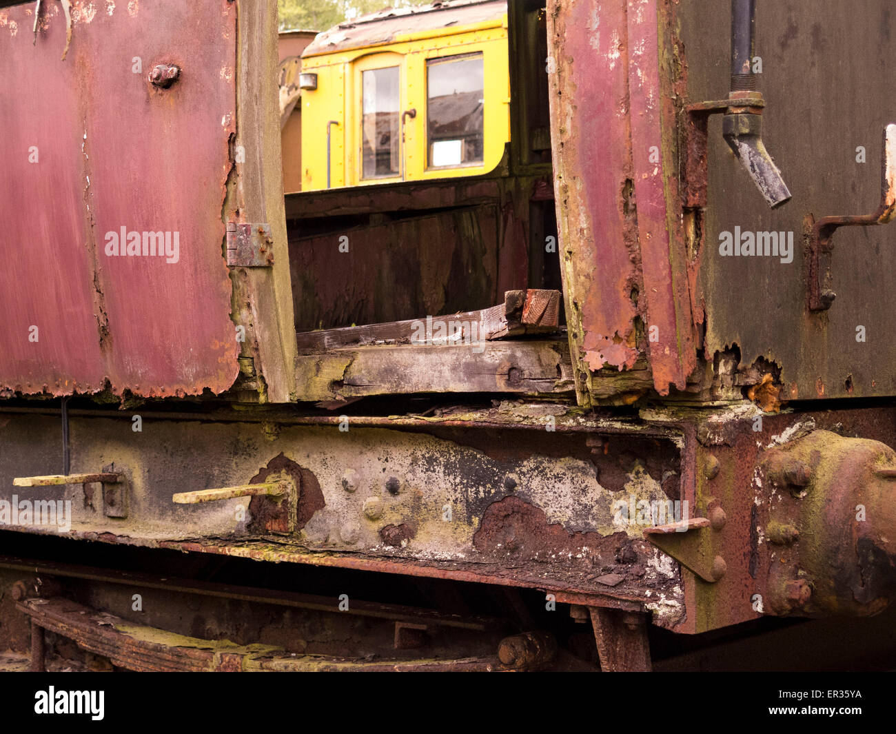 derelict old train details,Peak Rail heritage railway,Matlock ...