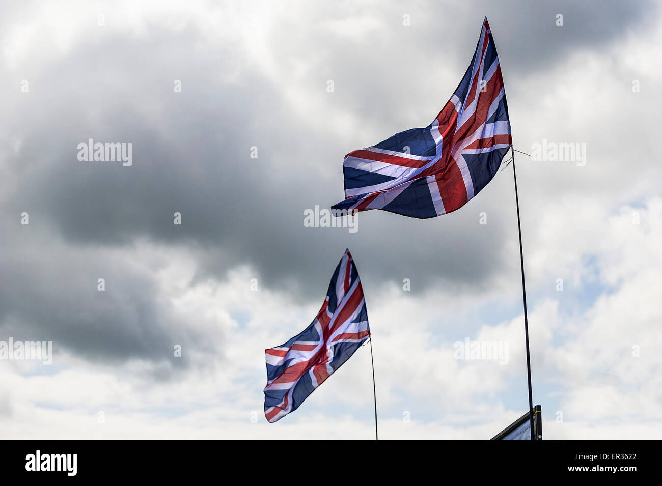 Two Union flags Stock Photo - Alamy