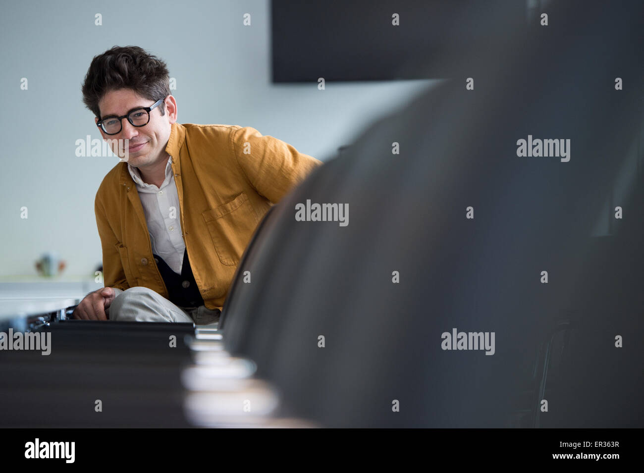 Berlin, Germany. 13th May, 2015. Yancey Strickler, co-founder and ...