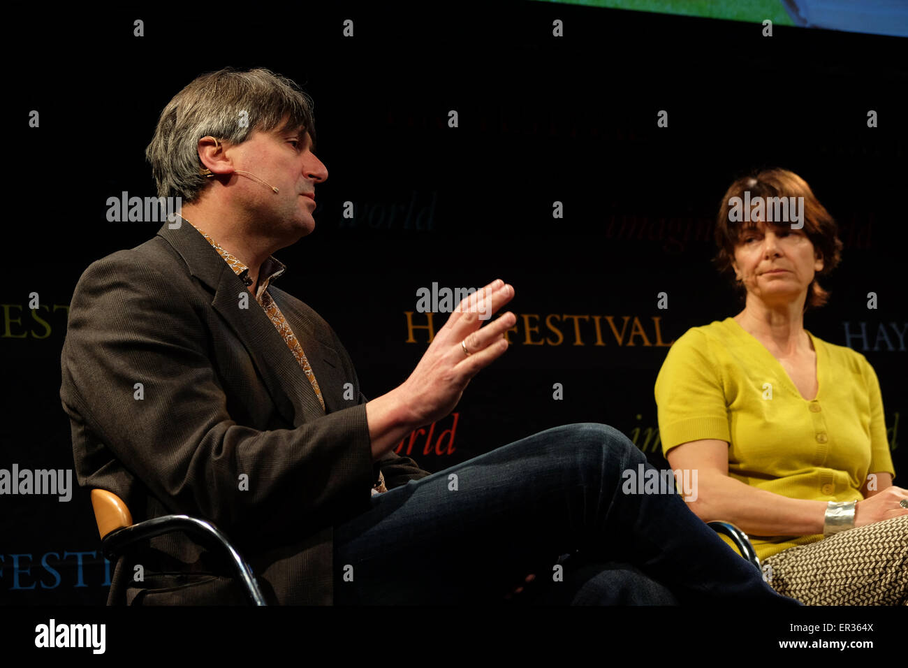 Hay Festival, Powys, Wales - May 2015 - Writer and poet Simon Armitage ...