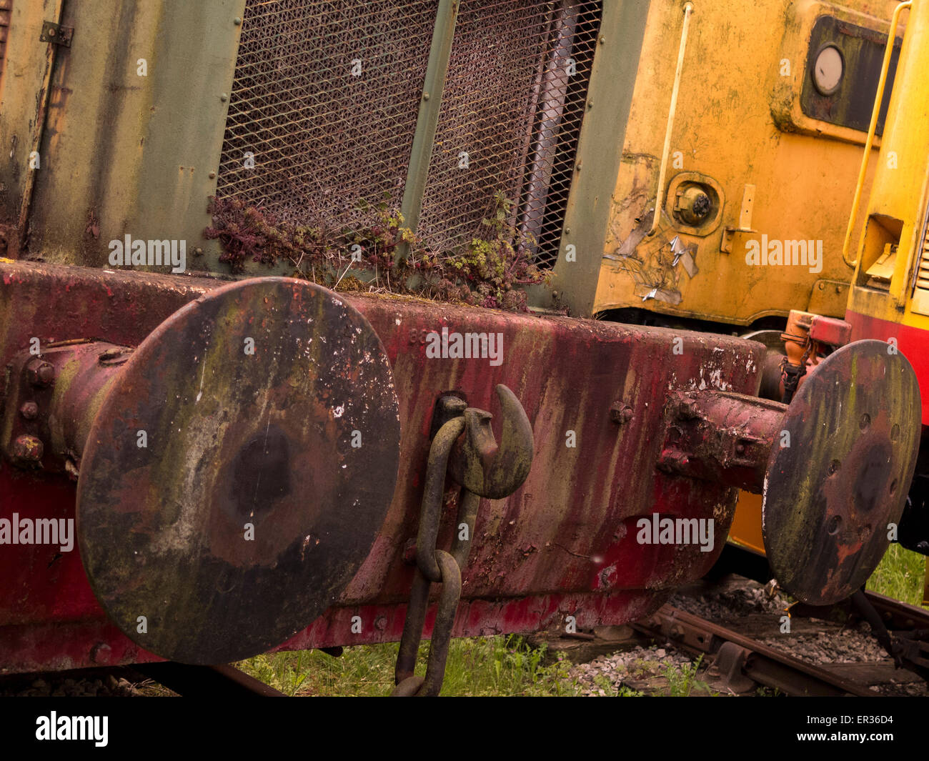 derelict old train details,Peak Rail heritage railway,Matlock ...