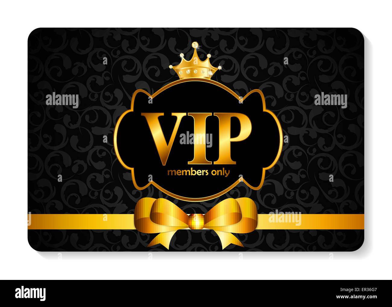 VIP Members Card Vector Illustration Stock Vector Image & Art - Alamy