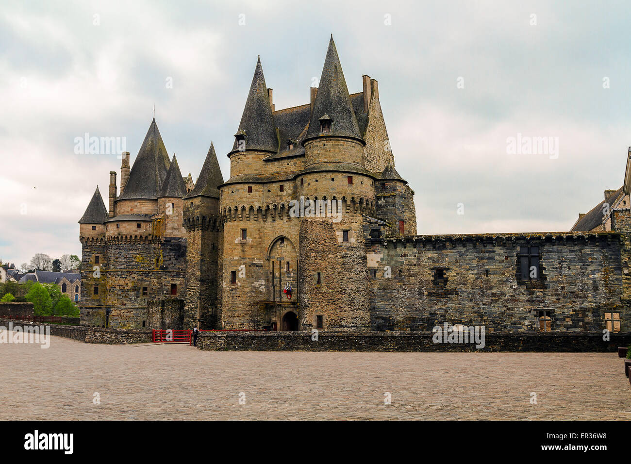 Castle Vitre (France, Britain, Vitre), Panorama of the Castle Stock ...