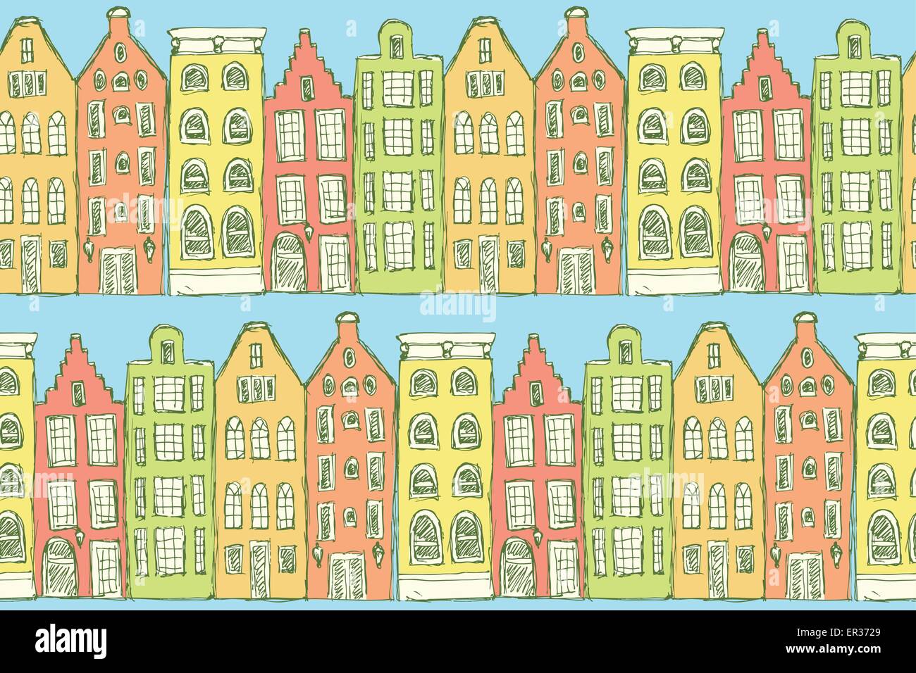 Amsterdam cafe sidewalk Stock Vector Images - Alamy