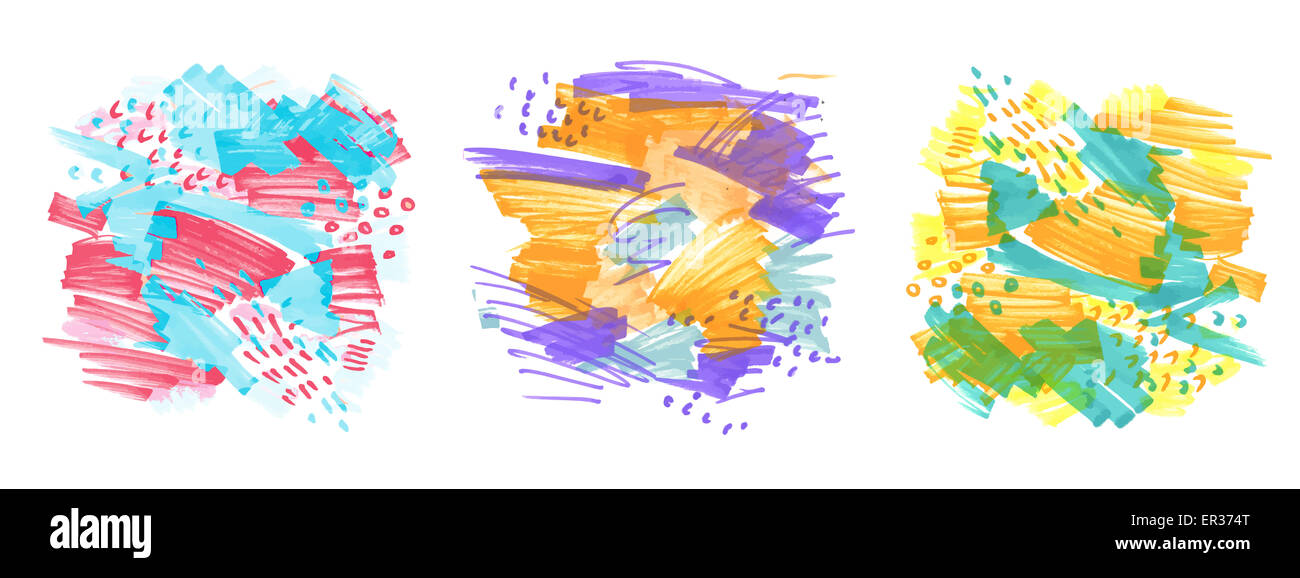 Ethnic hand drawn vector Cut Out Stock Images & Pictures - Alamy