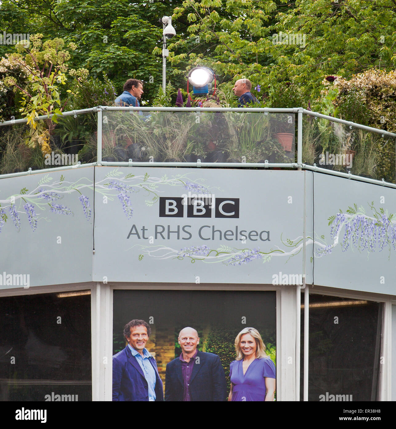 BBC at the Chelsea flower show Stock Photo - Alamy