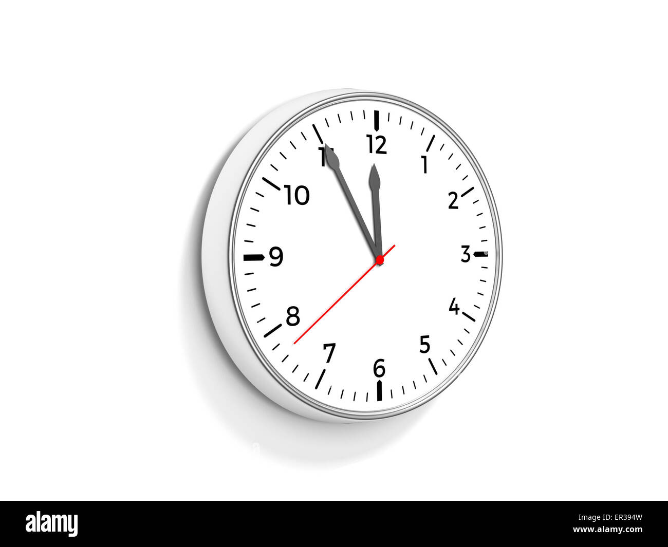 Clock face showing midnight midday hi-res stock photography and images ...