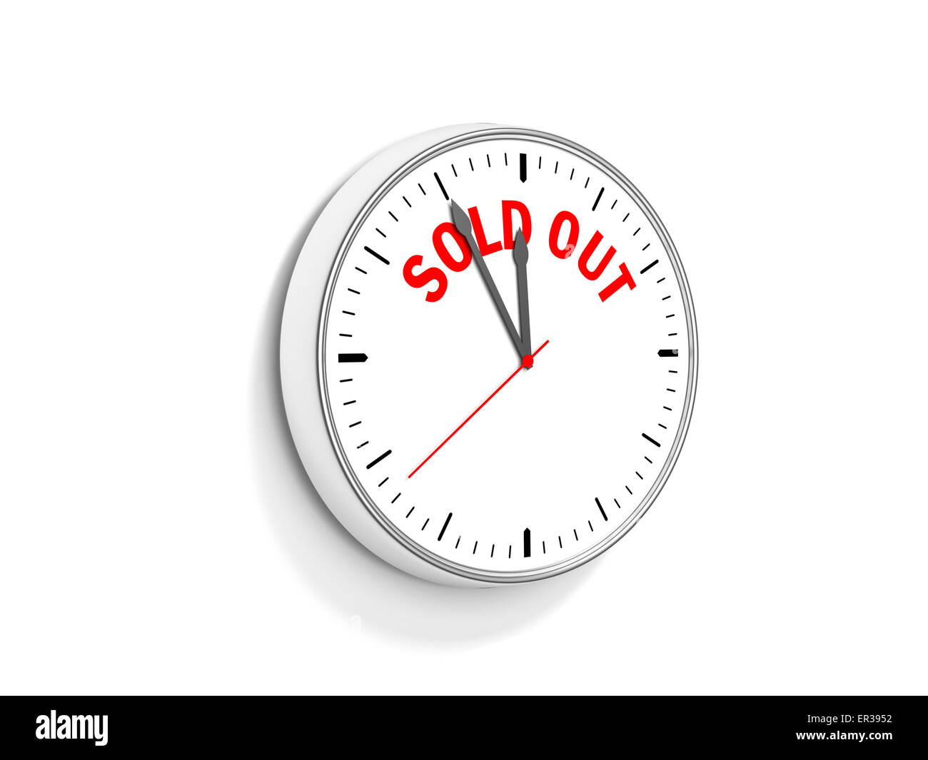 Sale time clock text Cut Out Stock Images & Pictures - Alamy