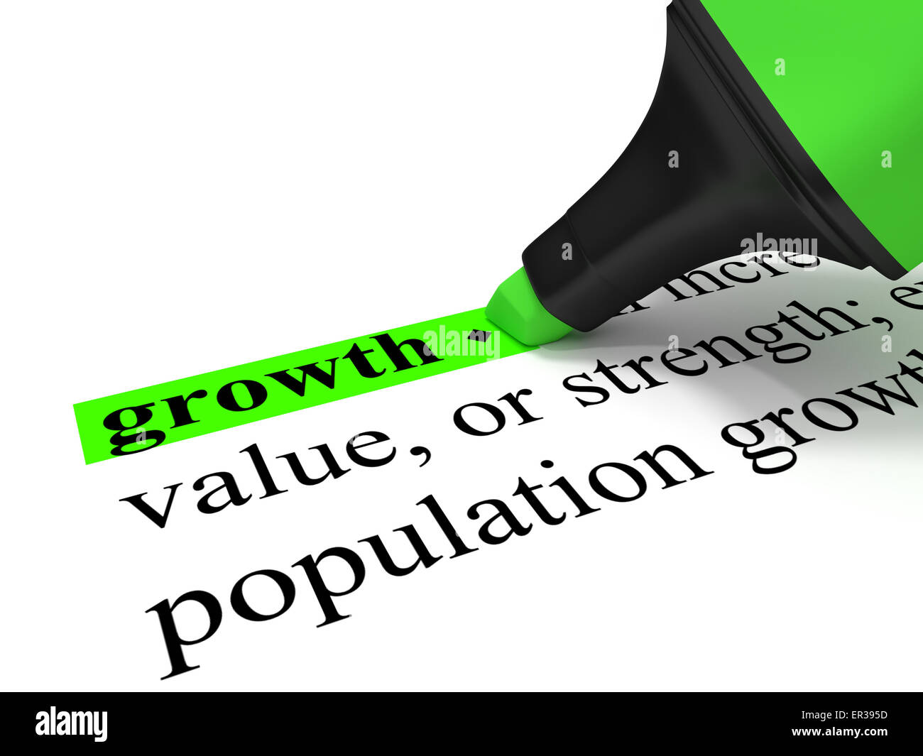 Green growth word hi-res stock photography and images - Alamy