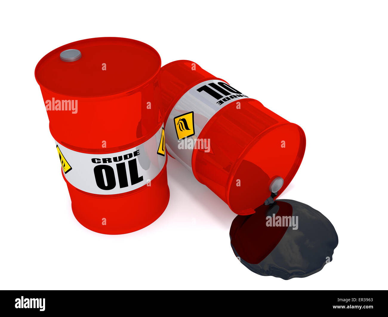 Oil drum leak Cut Out Stock Images & Pictures - Alamy