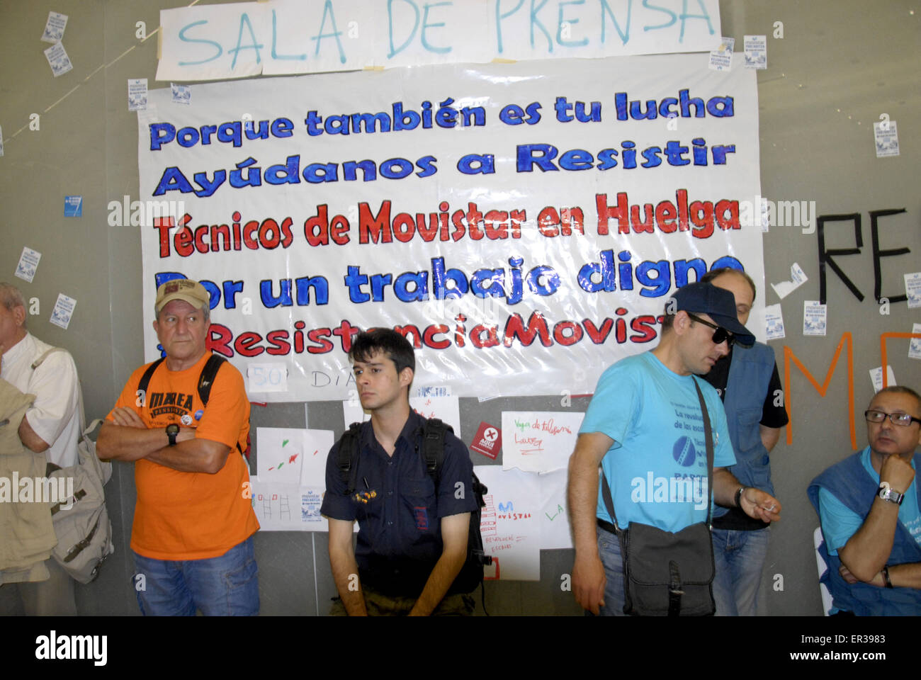 Movistar worker hi-res stock photography and images - Alamy