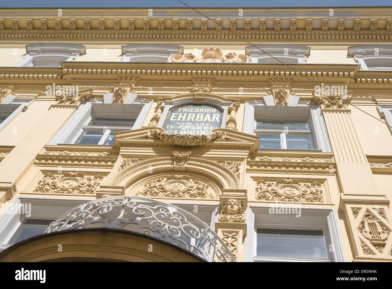 Vienna rococo architecture, view of a typical example of rococo ...
