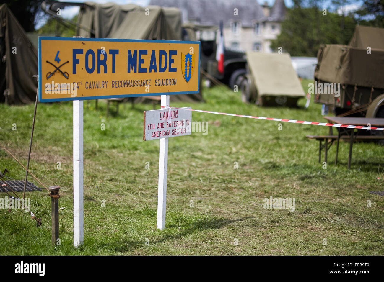 Camp reenactors normandy hi-res stock photography and images - Alamy