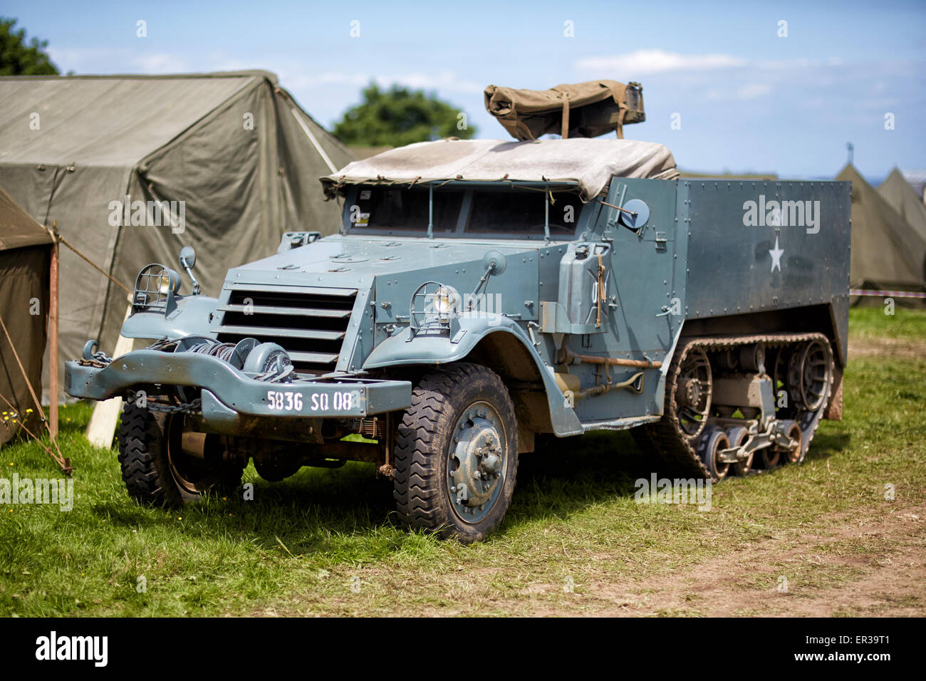 american vehicle in Normandy Stock Photo - Alamy