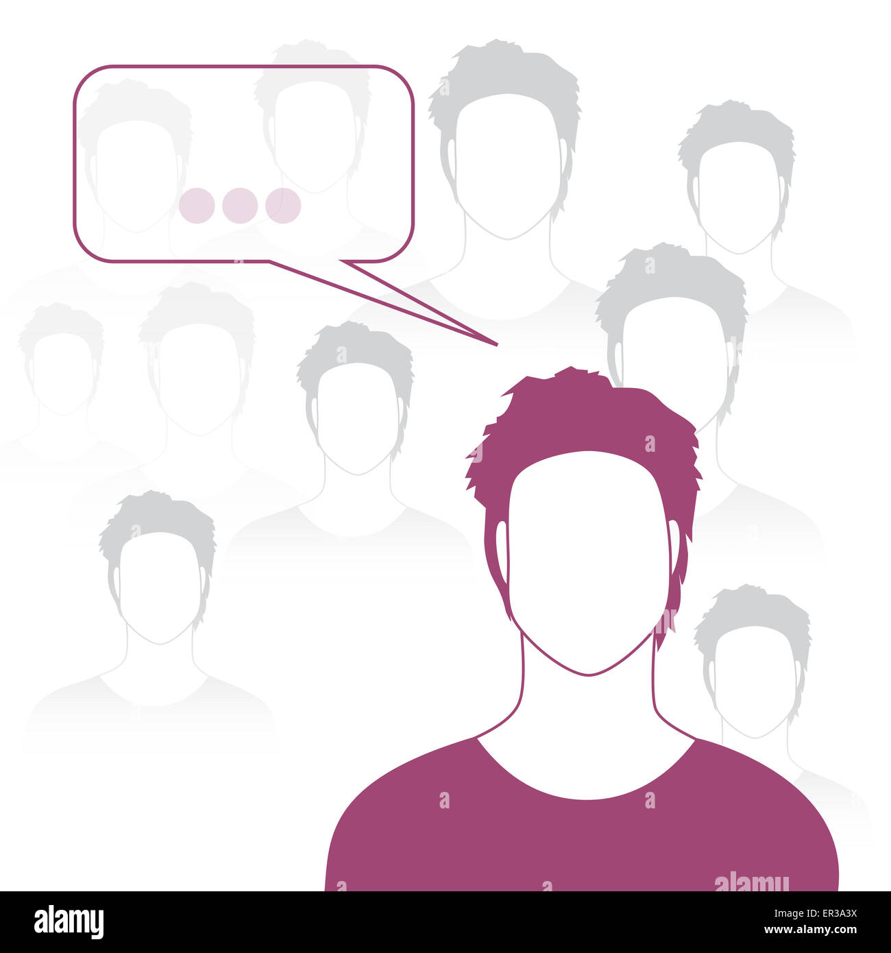 Coloured man silhouette Stock Photo - Alamy