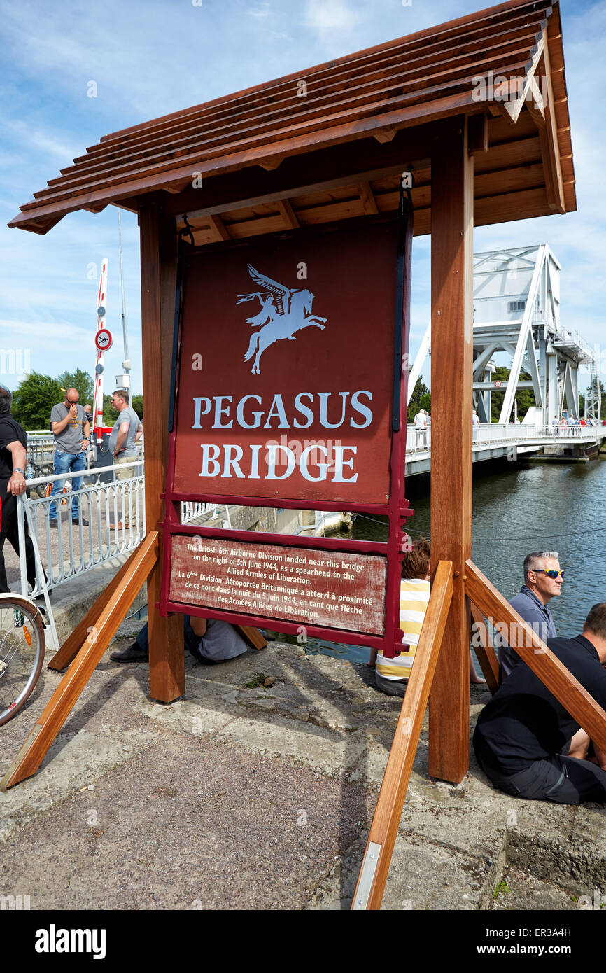 Pegasus Bridge in Normandy Stock Photo - Alamy